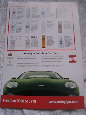 AUTOGLYM PREMIUM CAR CAR RANGE PRODUCT LIST ADVERT A4 APPRX FILE 28 ...
