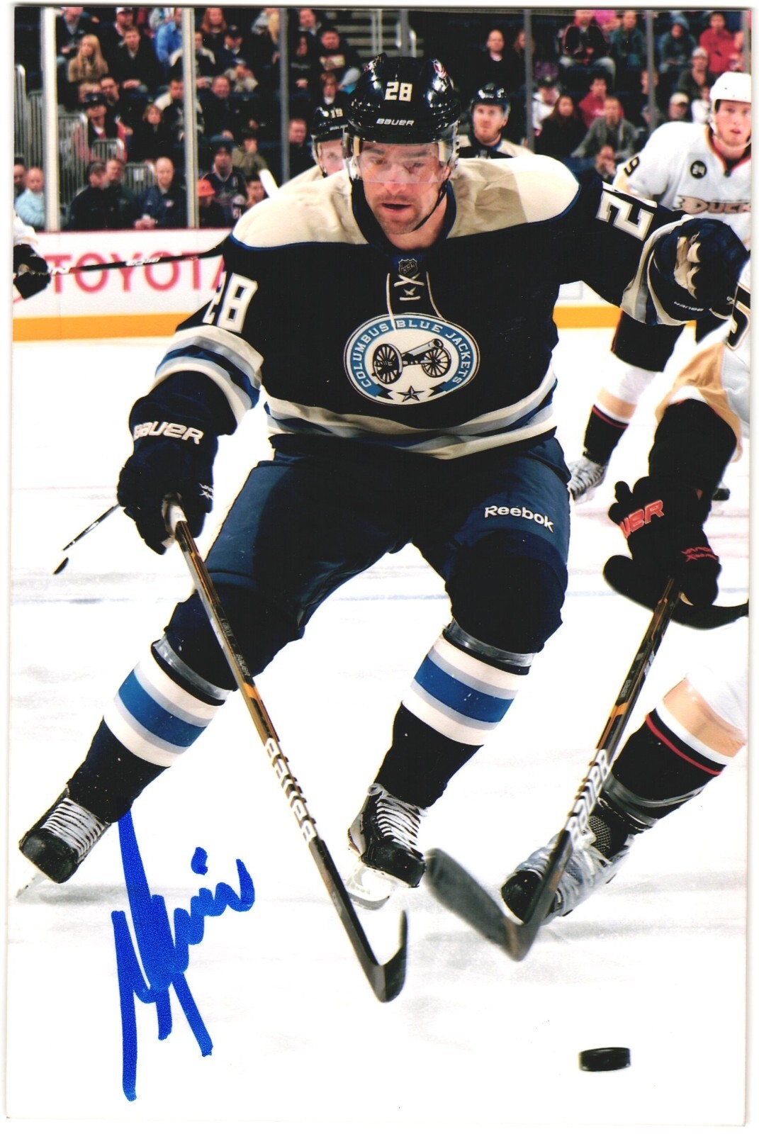 Alexandre Giroux Autographed 4x6 Color Photo Columbus Blue Jackets #28 ...