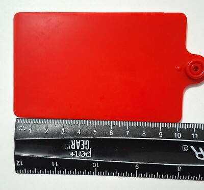 70 PCS RED Plastic Tags Shipping Tags Large Waterproof Plastic Tags for ...