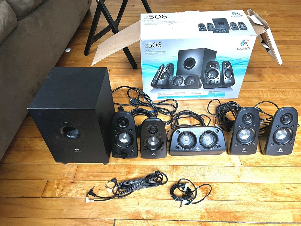 Logitech Z506 Surround Sound Speakers 5 Speakers + Subwoofer | eBay