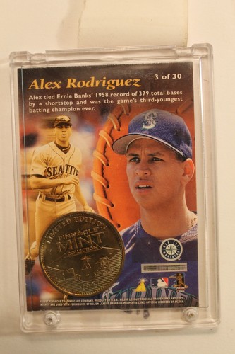 1997 PINNACLE MINT ALEX RODRIGUEZ COIN DIE-CUT CARD #3 of 30 COLLECT | eBay