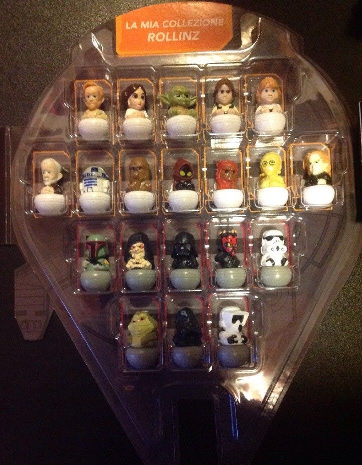 Collezione STAR WARS 20 Rollinz + Millennium Falcon Esselunga COMPLETA ...