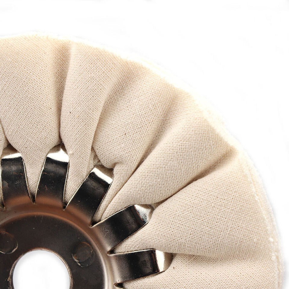 5 Inch Cotton Airway Buffing Wheel Polishing Buffer Pad Tool 5/8" Bore ...