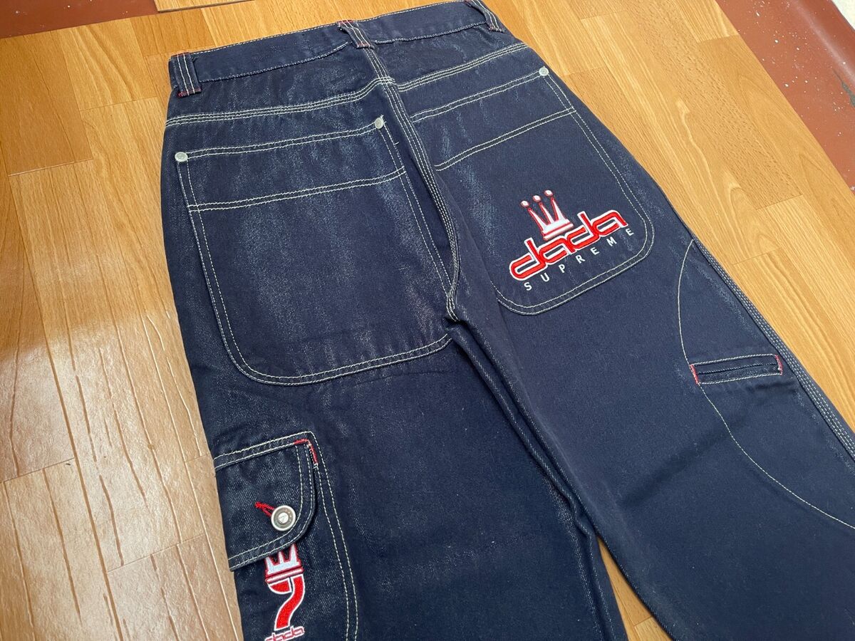 Dada Supreme Damani jeans, vintage baggy, shiny, silver Dada Supreme Damani jeans, vintage baggy, shiny, silver