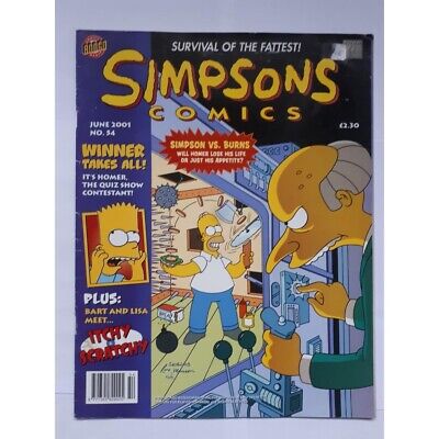 The Simpsons Comics Issue #54 - June 2001 | eBay UK