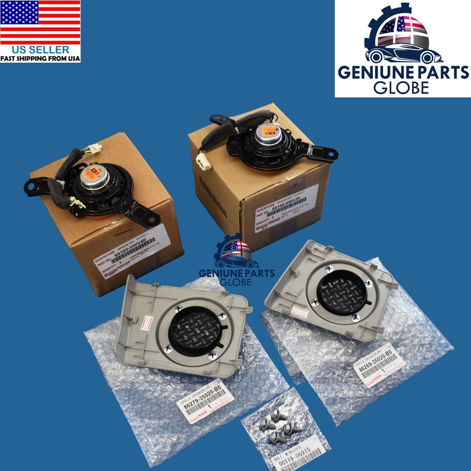 GENUINE OEM TOYOTA 11-14 FJ CRUISER REAR D-PILLAR JBL SPEAKERS W/COVERS ...