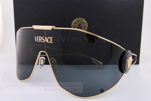 Brand New VERSACE Sunglasses VE 2268 1002/87 Gold/Grey For Men ...