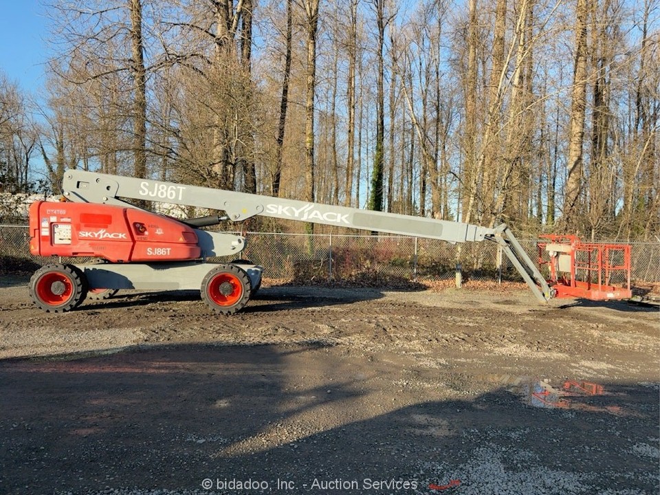 2015 Skyjack SJ86T 86' 4WD Diesel Telescopic Boom Lift Aerial Manlift ...