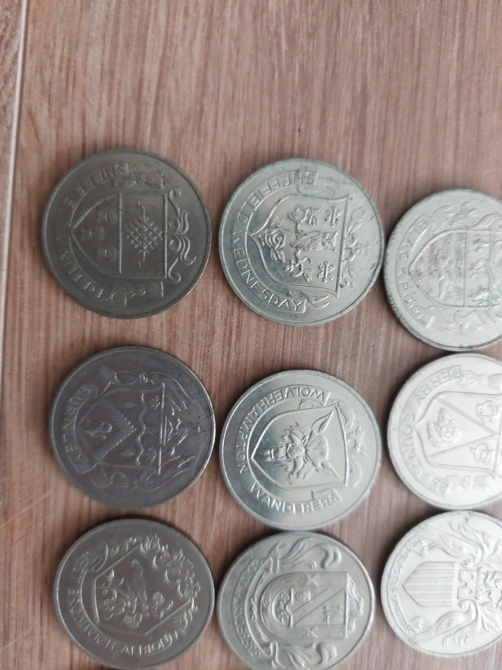 11 x FA Cup Centenary Football Club Coins/Tokens From Esso. Good ...