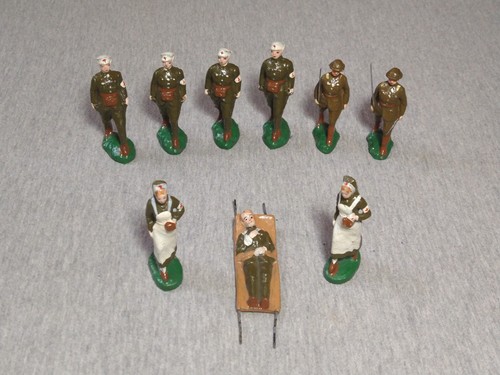 Trico Composition Army Soldier & Medic 3" Tall Figures Made in Japan ...