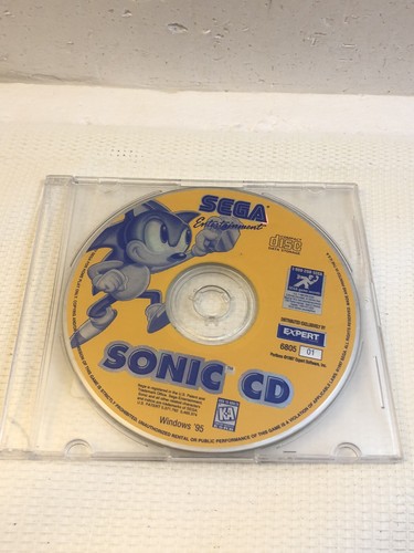 Sonic CDrom Sega Entertainment Expert PC DISC ONLY Platformer 1997 ...