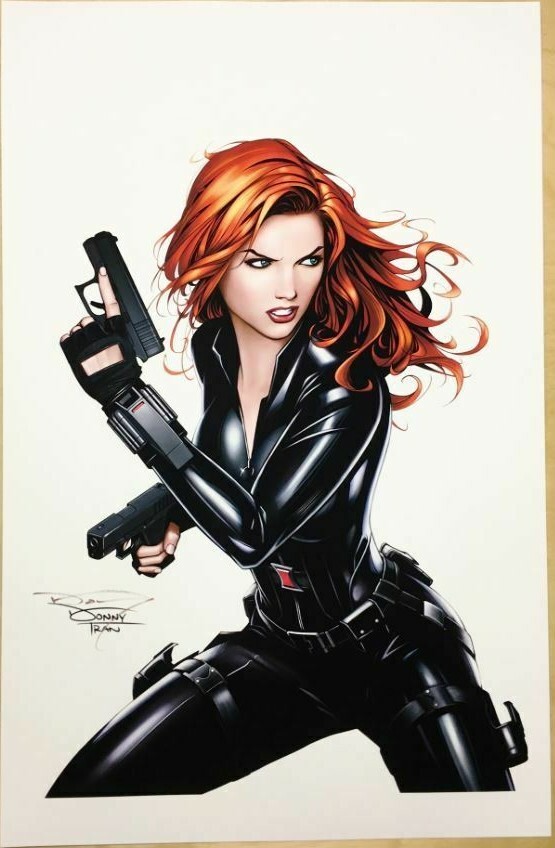 Black Widow Comic Art