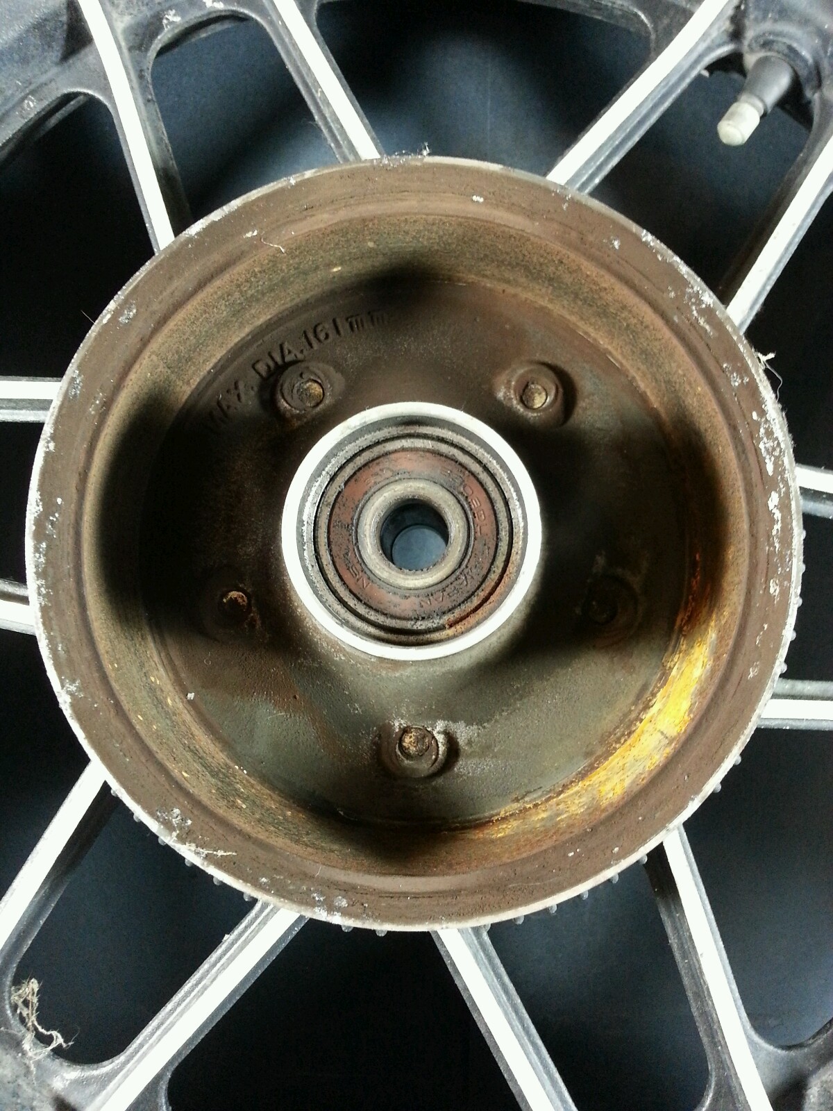 1985 85 HONDA CB650 REAR BACK WHEEL RIM hub tire cb 650 drum | eBay