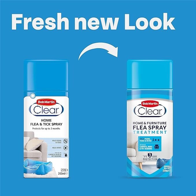Bob Martin Clear | Flea Spray for the Home | Kills Fleas, Ticks & Dust ...