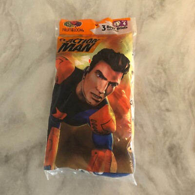 Fruit of the Loom Funpals Boys Briefs Action Man 3 Pack Size: 4 NEW | eBay