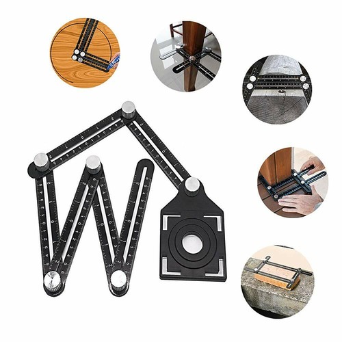 PREMIUM Multi-Function Ruler Template Tool Multi Angle Measuring Ruler ...