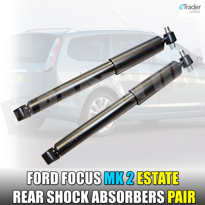 Ford Focus MK2 ESTATE 04-12 Rear Shock Absorbers Pair Shockers Dampers ...