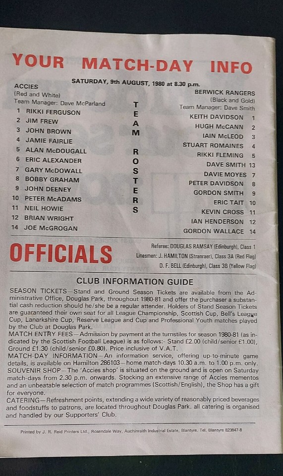 RARE scottish football programmes | eBay UK