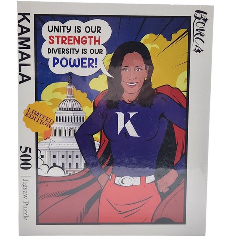 KAMALA HARRIS Limited Edition 500 Pc Jigsaw Puzzle 19.5" x 14.5" Borca ...