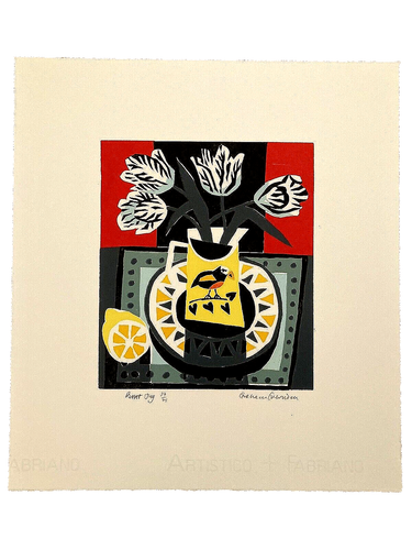 Graham Evernden signed limited edition linocut "Parrot Jug" 37/75 | eBay UK