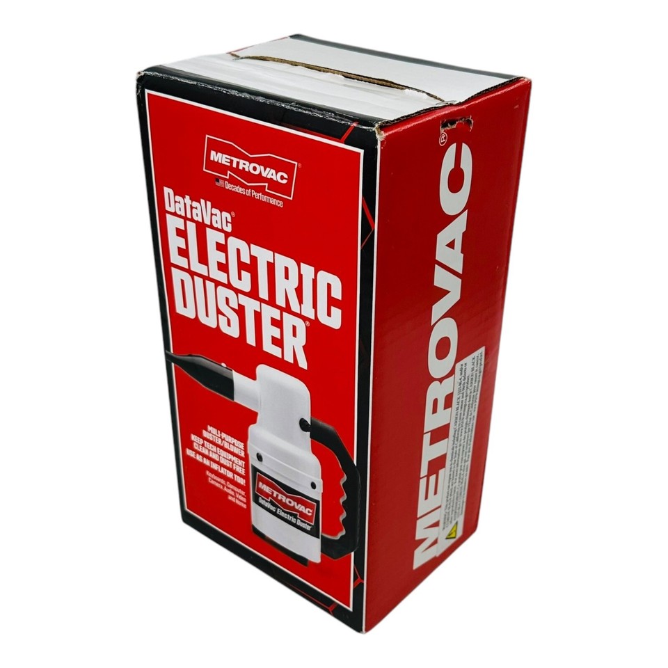 MetroVac DataVac Electric Duster Multi-Purpose Duster/Blower White, ED ...