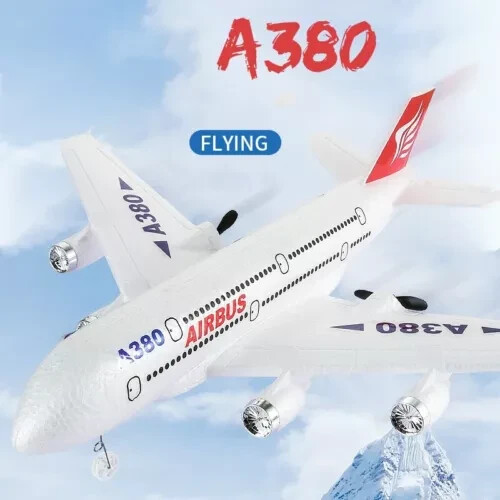 White A380 Airbus Airplane Remote Control Fixed Wing Plane 6Axis Gyro ...