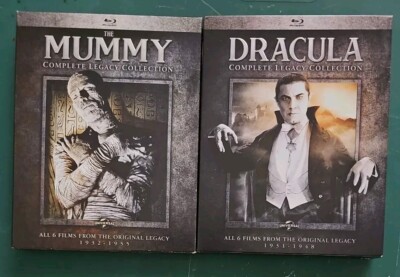 DRACULA & MUMMY Complete Legacy Collection BLU RAY LOT w SLIPCOVERS ...