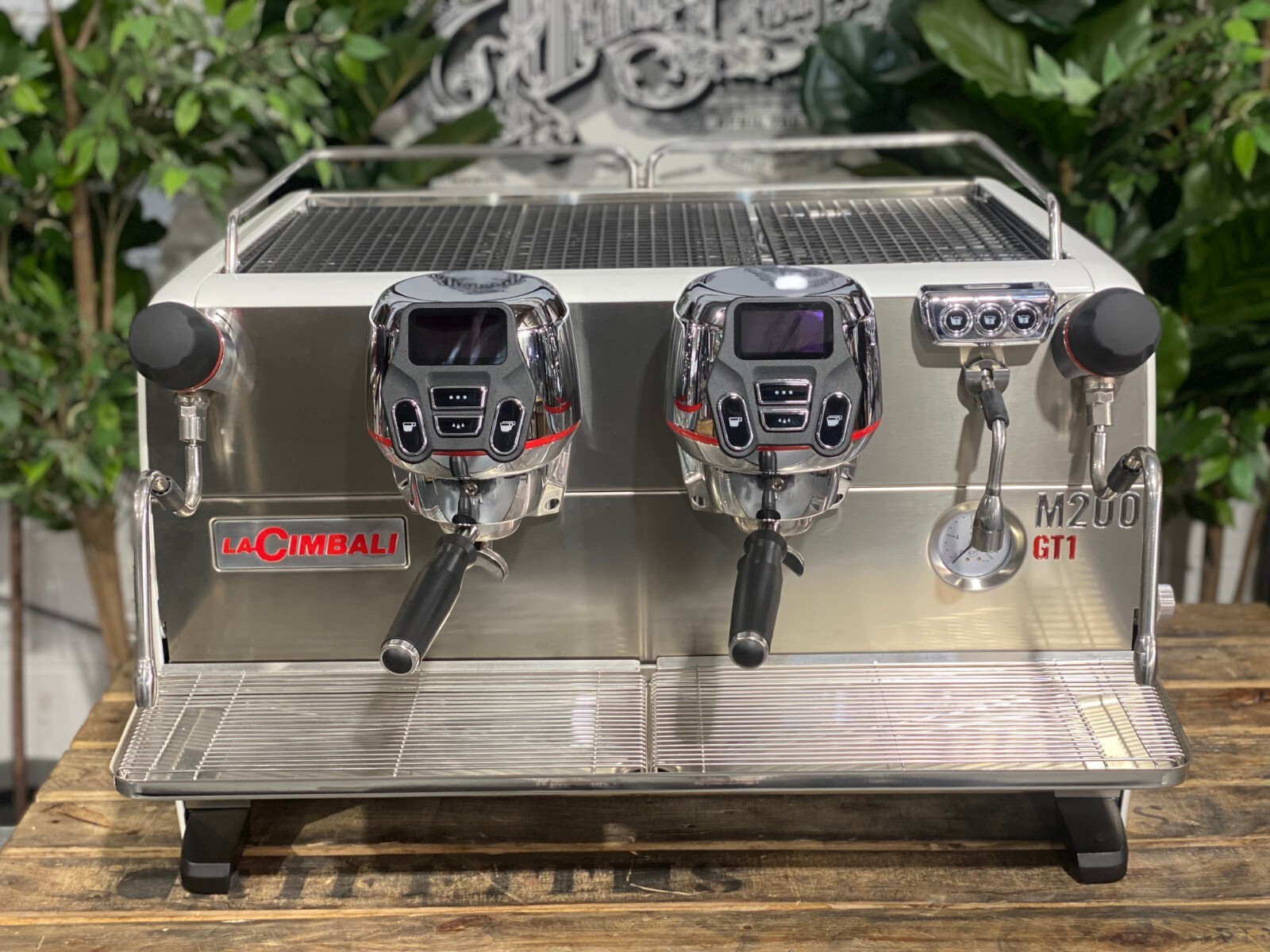 LA CIMBALI M200 GTI 2 GROUP BRAND NEW BLACK, RED & WHITE ESPRESSO ...