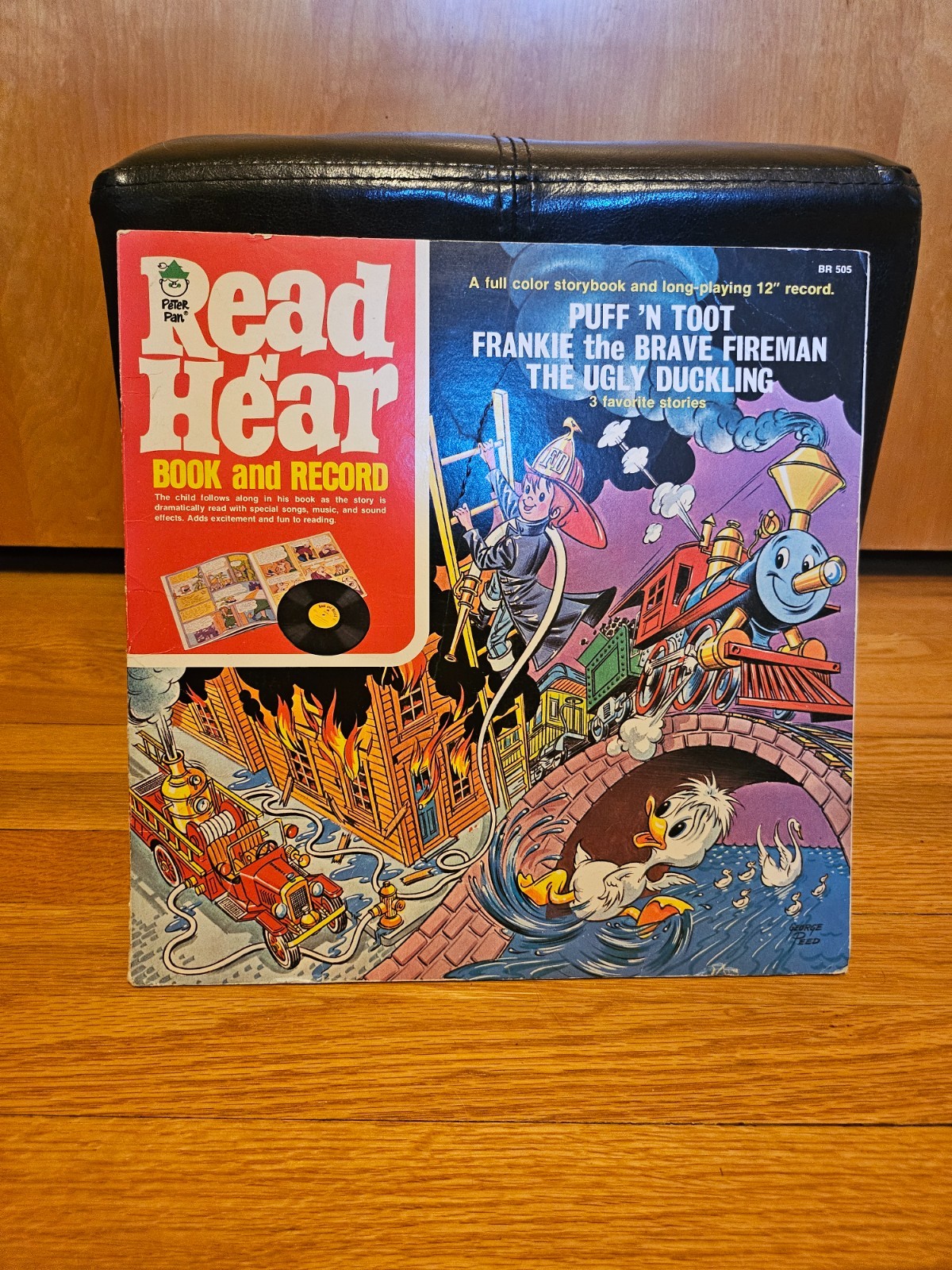 1972 Vintage Read and Hear Wonder Book and record. Puff' N Toot Fireman ...