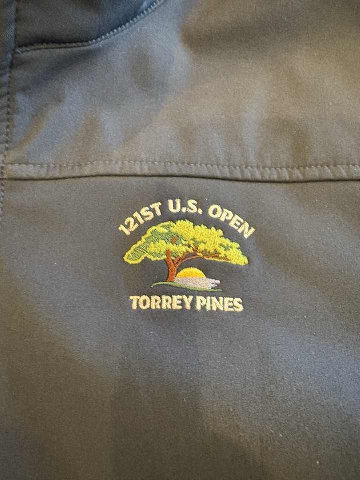 121st U.S. Open Golf Torrey Pines Golf Men’s Xl Soft shell Jacket Navy ...