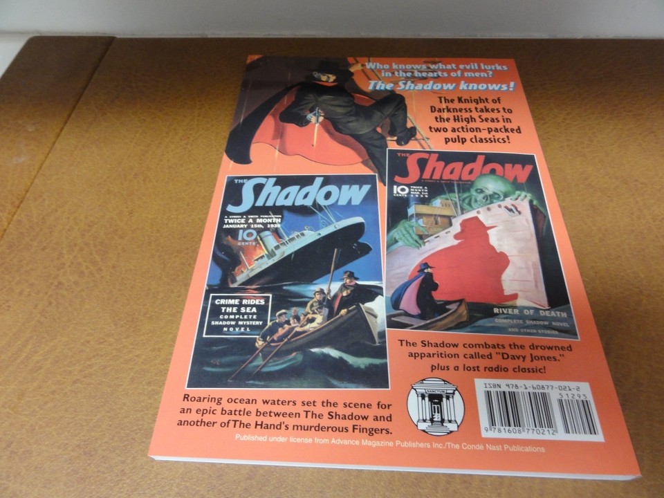 THE SHADOW #36 by Maxwell Grant 'Crime Rides Sea" Sanctum Books 2010 ...