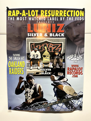 Poster: Luniz: Silver & Black: Rap-A-Lot Resurrection original rap hip ...