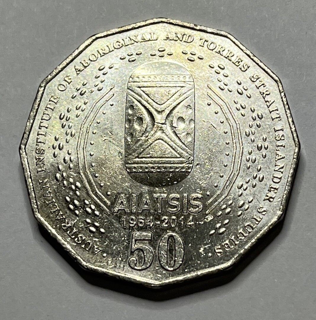 2014 AIATSIS 50 Cent Coin - 50th Aniversary Commemorative Australian ...