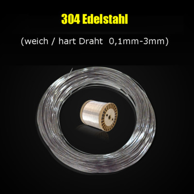 0,1-3mm 304 Edelstahldraht Federstahldraht Edelstahl Federdraht ...