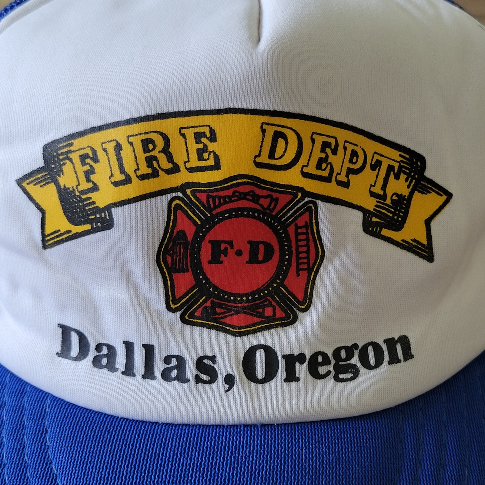 Vintage Dallas Oregon Fire Department Trucker Hat Mes… - Gem