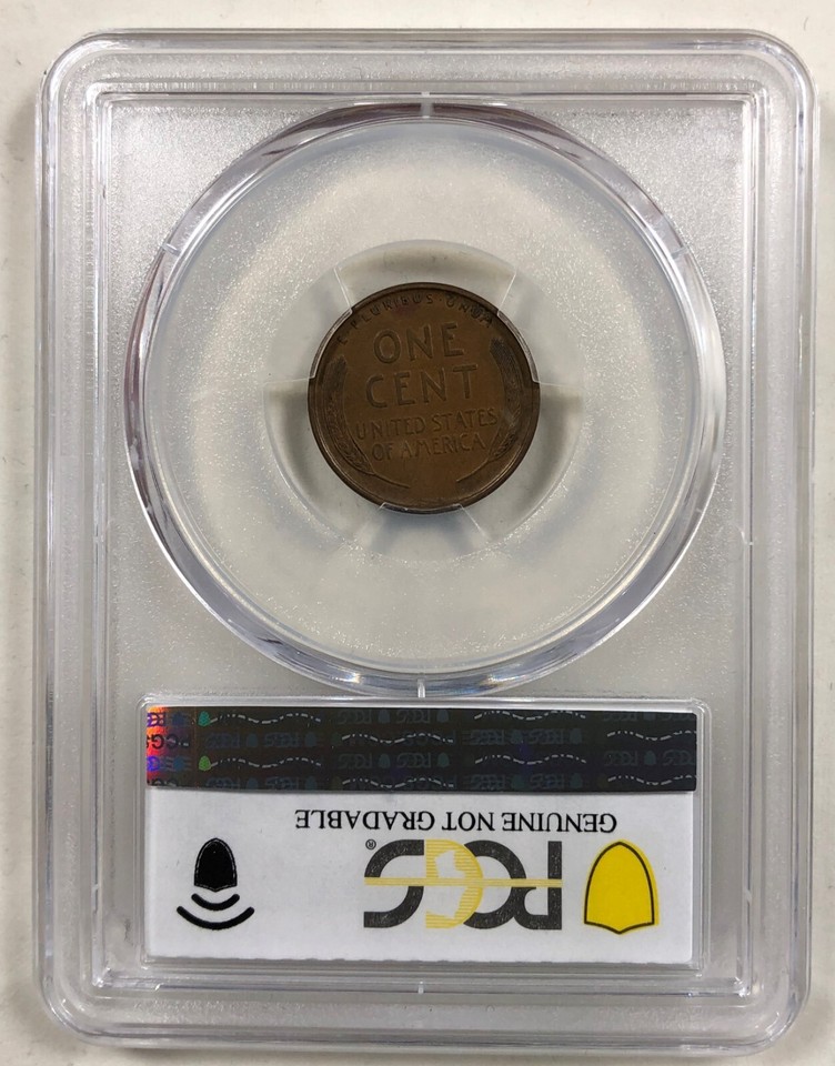 1909-S VDB 1c .01. Lincoln Cent. PCGS AU Detail. Pin Marks on Rev. 6 o ...
