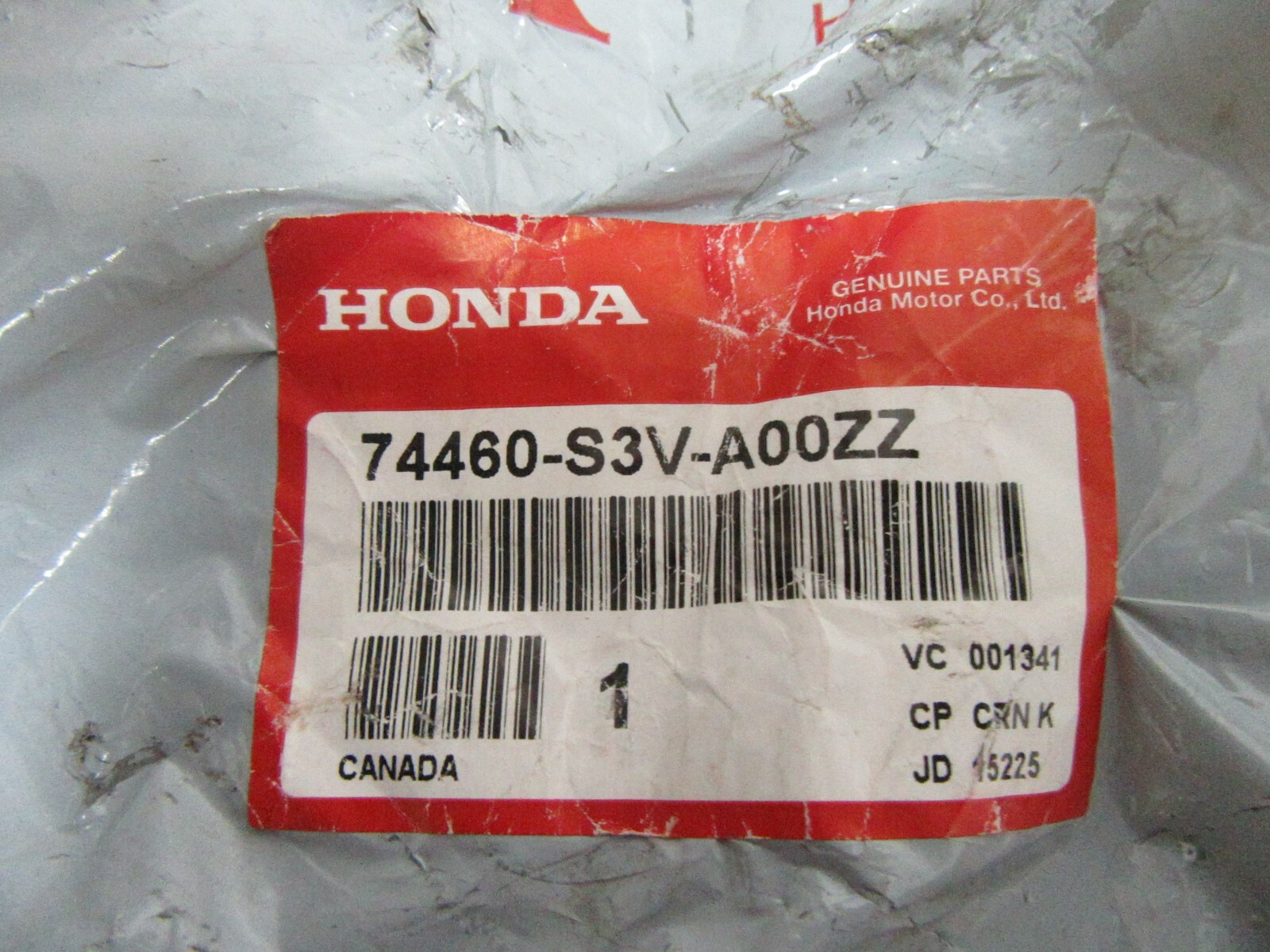 NEW GENUINE HONDA FRONT SPLASH GUARD REINFORCEMENT (PN 74460-S3V-A00ZZ ...