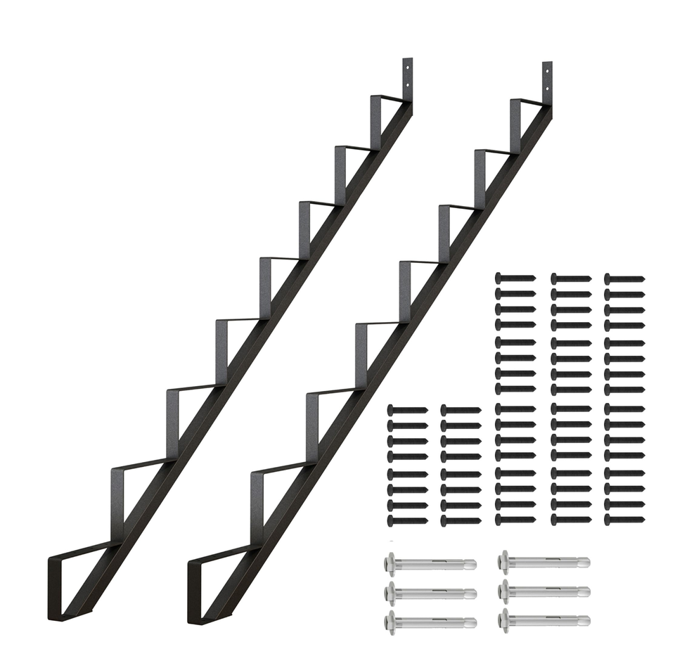 DIYHD Steel Stair Riser 2/3/4/5/6/7 Step Stair Stringer | eBay