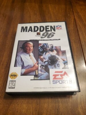 John Madden NFL Football 96 (SEGA Genesis) Tested Authentic Game W/Case ...