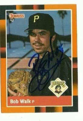 Bob Walk 1988 Donruss Best signed auto autographed card Pirates | eBay