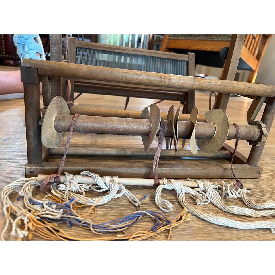 Antique Tabletop Loom 1900's Metal Reed | eBay