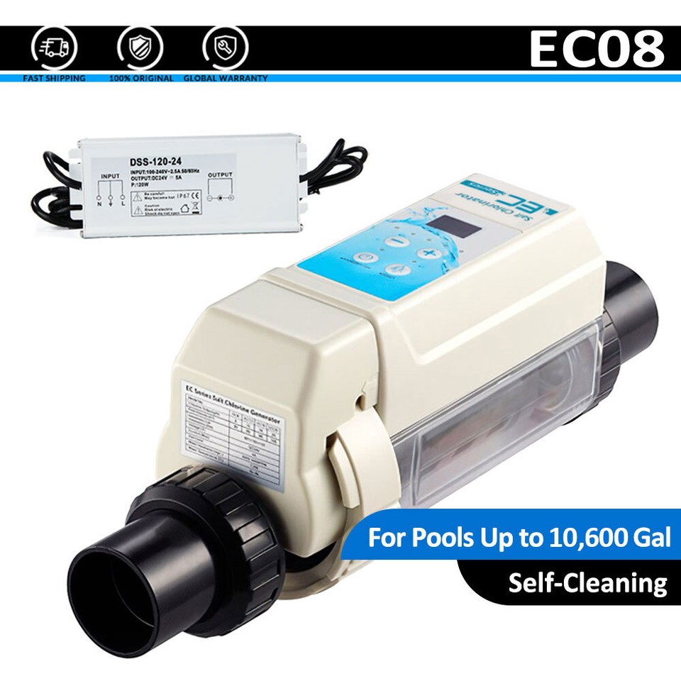Clear Saltwater Pool Chlorine System Up to 10-55K Gallons IN/Above ...