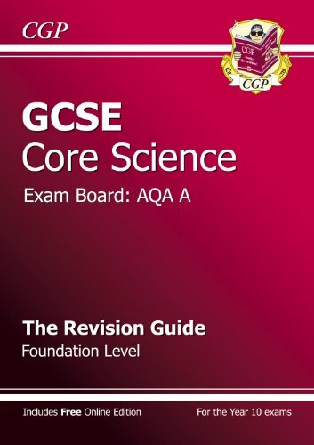 Gcse Core Science Aqa a Revision Guide - Foundation By Richard P | eBay
