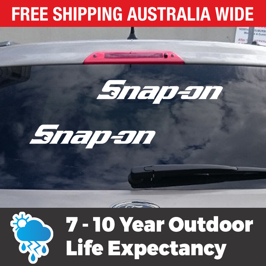 2 x SNAP ON Tools Sticker Decal - DRIFT JDM Garage Vintage 4x4 4WD ...