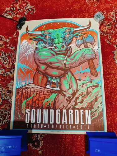 Soundgarden Poster - 2011 Tour Poster - Signed/Numbered - Munk One | eBay