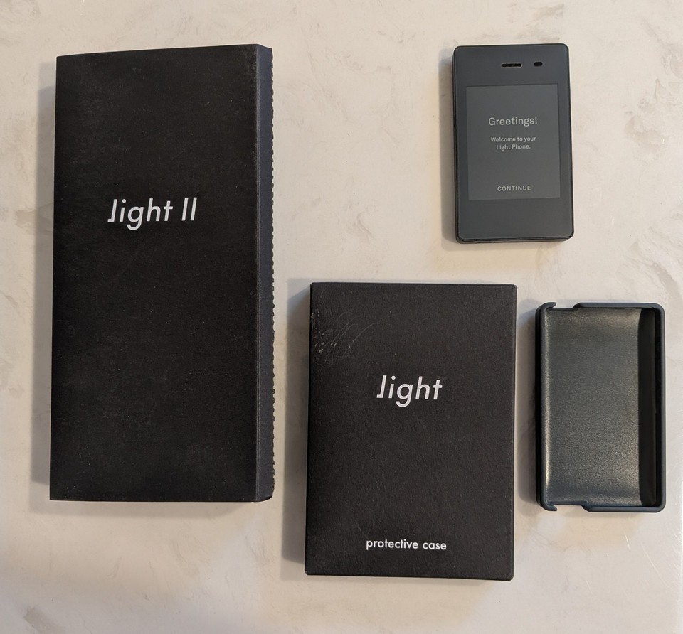 Light Phone 2 - Light Phone II - Black w/ Accessories - Unlocked - Fast ...