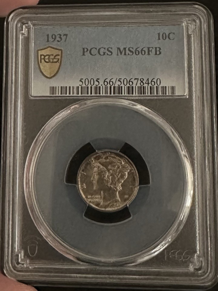 1937 10C Mercury Dime PCGS MS66FB | eBay