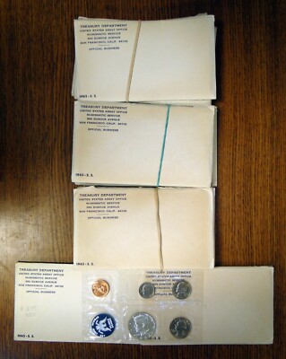 (1) ONE 1965 SPECIAL MINT UNITED STATES MINT UNCIRCULATED COIN SET IN ...