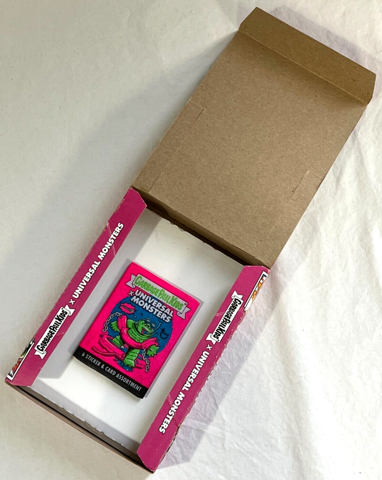 EMPTY 2019 Garbage Pail Kids x Universal Monsters GPK Wax Pack CARD BOX ...