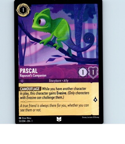 Pascal 53/204 Non-Foil Disney Lorcana Card | eBay